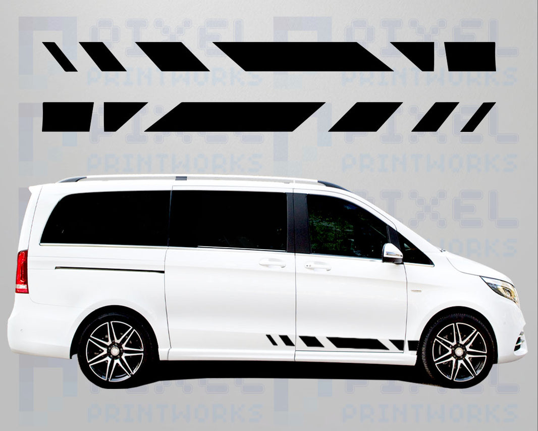 Mercedes Vito Decals | Bonnet & Side Stripe Kits – Pixel Printworks